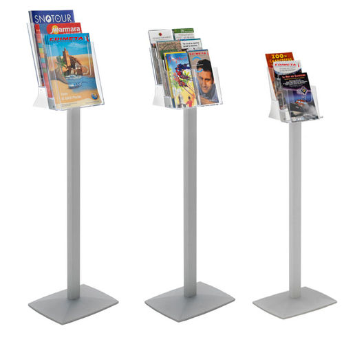 Floor-standing brochures rack - 21471 series - EDIMETA - aluminum ...