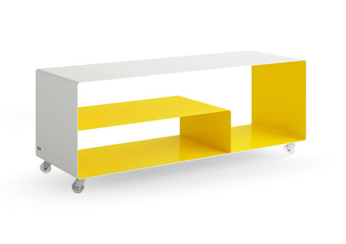 Contemporary sideboard - R 111N Mobile Line - Müller - metal / on casters