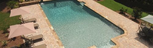 Stone swimming pool coping - Aquarama Aquatech