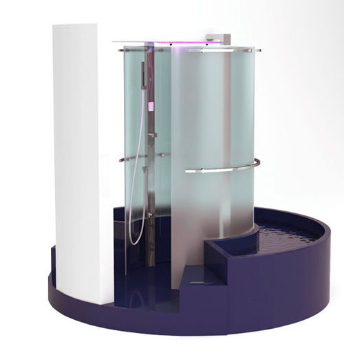 Multi-function shower cubicle - EMY PLUS - SAUNA ITALIA SPA - steel ...