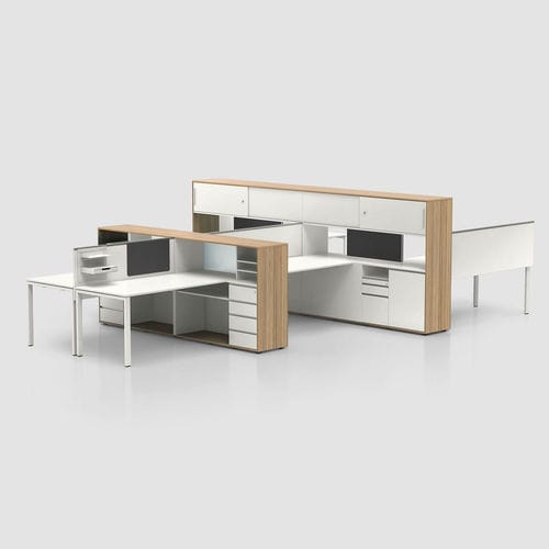 Workstation desk - CUBE_S - Bene GmbH - free-standing / individual ...
