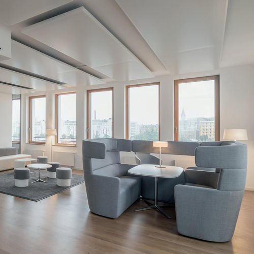 Contemporary table - CLUB - Bene GmbH - oak / wood veneer / melamine