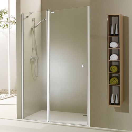Swing shower screen - 501 DESIGN PURE - Hüppe - for alcoves