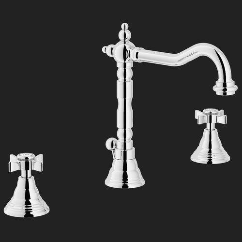 Double-handle washbasin mixer tap - RITZ: RI49011/1CR - Nobili ...