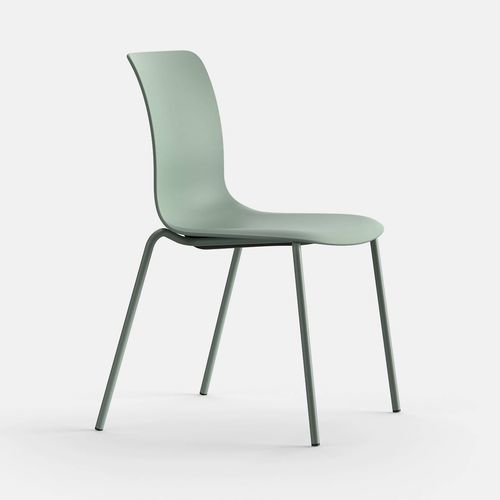Contemporary chair - NUME - IBEBI - indoor / polypropylene / steel base
