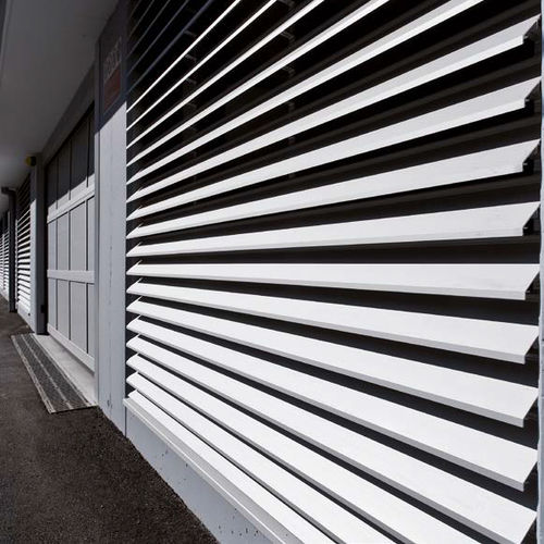 Strip cladding - LINIUS® L.095.01 - RENSON - aluminum / gypsum plaster ...