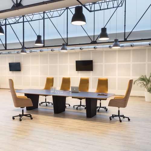 Contemporary conference table - STATUS - Andreu World - oak ...