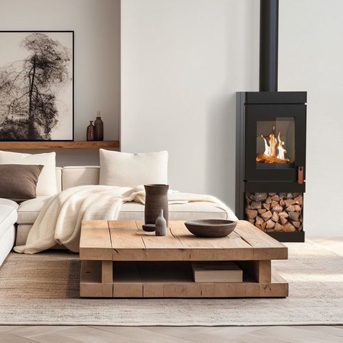 Wood-burning fireplace - BOX 35 52-80 - Barbas - free-standing / Single ...