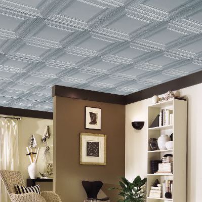 Metal suspended ceiling - METALLAIRE HAMMERED BORDER - Armstrong ...
