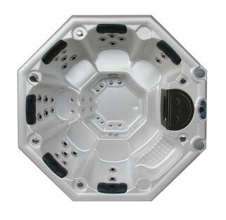 Built-in hot tub - GALAXY - BLUE LAGOON SPAS - octagonal / 6-person / home