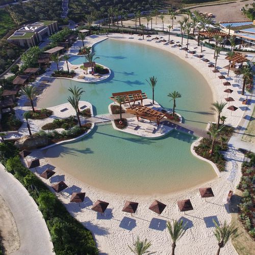 Custom swimming pool - Lagoon - Myrtha Pools - modular / non-slip / outdoor