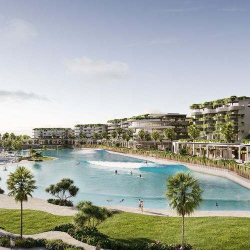 Wave swimming pool - Surf lagoon - Myrtha Pools - outdoor / public / in ...