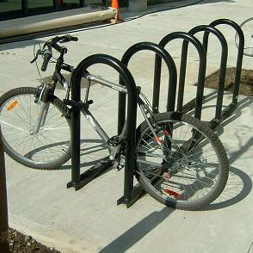 Floor-mounted bike stand - Trombone - ALOES RED - zinc-plated steel ...