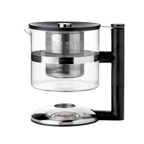 Stainless steel teapot - T - STELTON - glass / plastic / commercial