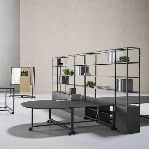 Free-standing bookcase - ATELIER - Fantoni - contemporary / for office ...