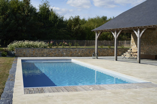 Lap swimming pool - DESIGN 72 MAYENNE - PISCINES CARRE BLEU - outdoor ...