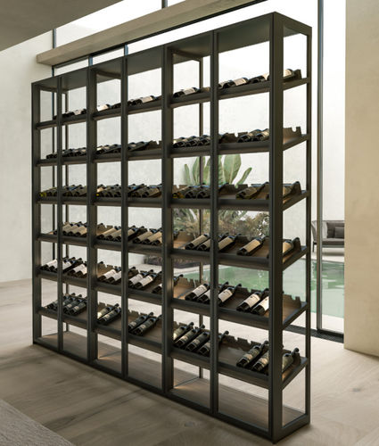 Oak bottle rack - DRESS CODE - Olivieri - glass / free-standing / built-in
