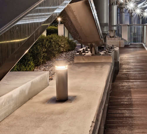 Public space bollard light - KHA - PERFORMANCE IN LIGHTING - contemporary / aluminum / stainless ...