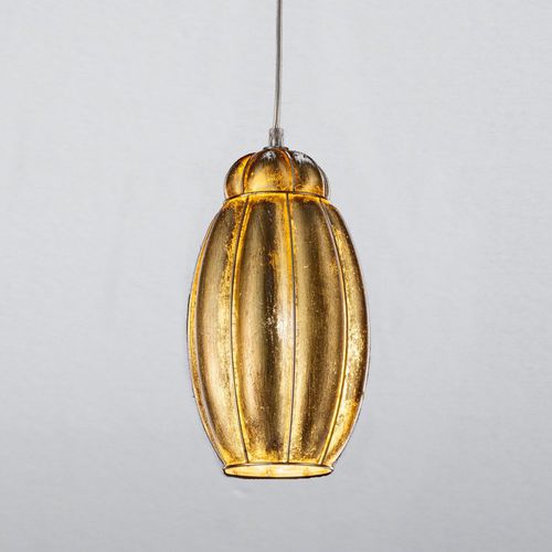 Pendant lamp - FOGLIA ORO - Siru Lighting - crystal / gold foil ...