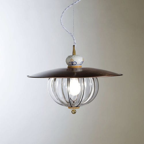 Pendant lamp - LAMPARA - Siru Lighting - metal / blown glass / traditional