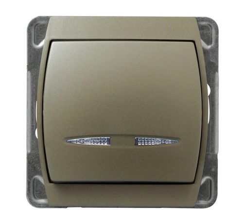 Light switch - GAZELA - Z.S.E. Ospel - push-button / recessed / double