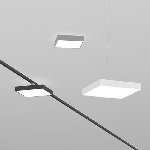 Surface-mounted light fixture - OLMO - planlicht - LED / square / flat
