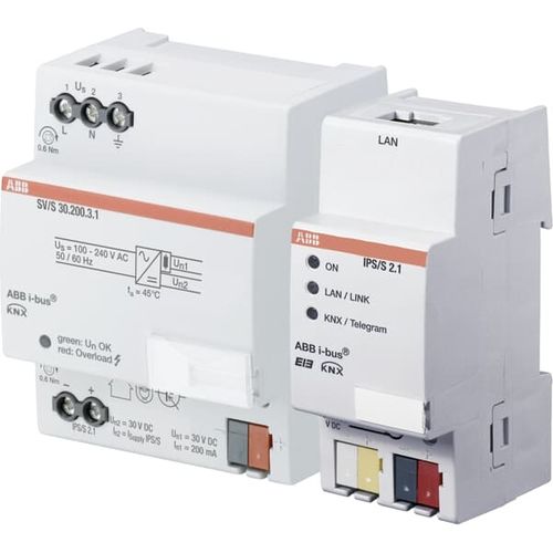 DIN rail interface module - HIL/S20.1.1 - ABB Home and Building Automation - KNX / IP