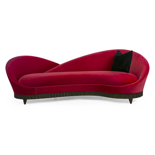 Semicircular sofa - COURBÉ - Christopher Guy - contemporary / velvet / satin