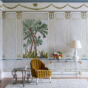 Interior wall-covering - TAKES THE STAGE : PALM COURT - JIM THOMPSON ...
