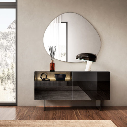 Wall-mounted mirror - Pleasure - LAGO - contemporary / metal / stone