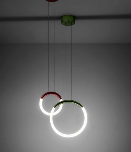 Pendant lamp - LOOP - iDL - metal / contemporary / corded