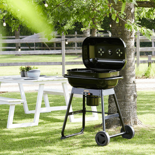 Charcoal barbecue - Magnus Original - BARBECOOK - on casters / floor ...