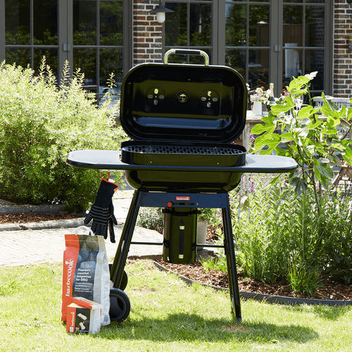 Charcoal barbecue - Magnus Premium - BARBECOOK - on casters / floor ...