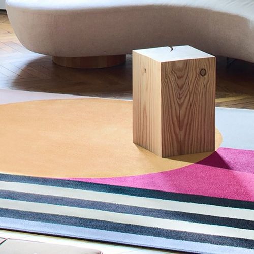 Contemporary rug - ECLIPSE - BESANA MOQUETTE - striped / geometric ...