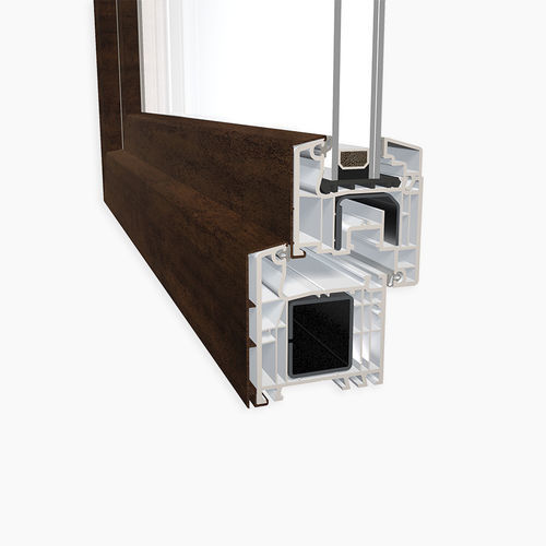 Aluminum window profile - DQG 70 ALU - DIQUIGIOVANNI - galvanised steel ...