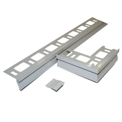 Pre-coated aluminum roof gutter - AQUASCUD LINE - VOLTECO - rectangular