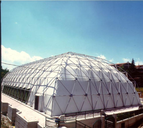 Tensile dome - EUROPLAST - roof / with PVC membrane