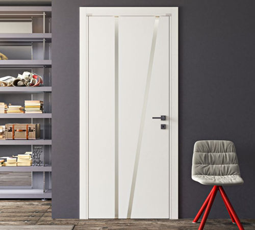 Interior door - Linea - PAIL SERRAMENTI - wooden / swing / contemporary