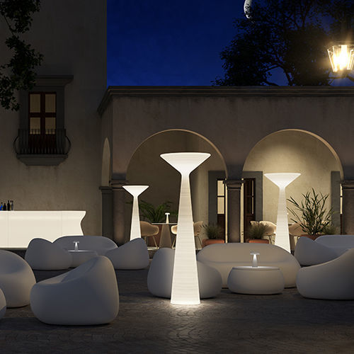 Contemporary light column - tebe - PLUSt COLLECTION - polyethylene ...