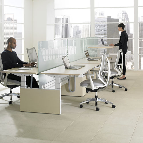 Workstation - HEIGHT ADJUSTABLE BENCH - Teknion