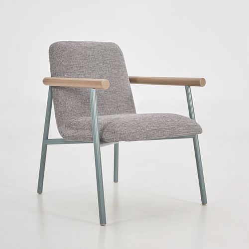Contemporary chair - ROUTES - Teknion - indoor / fabric / steel base