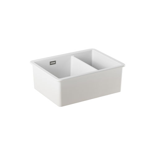 Double kitchen sink - VALET - Sanindusa - without drainboard / ceramic ...