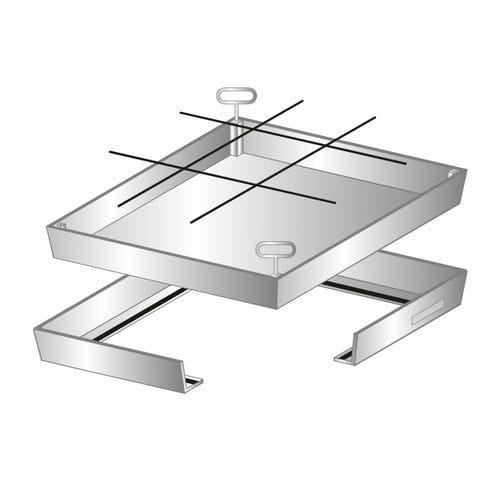 Floor access hatch - BV - Gorter - square / rectangular / galvanised steel