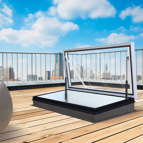 Rooftop hatch - RHTG1015 - GS50 - Gorter - rectangular / aluminum / glass