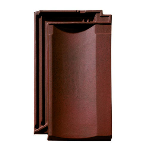 Roof ridge tile - Franche Comté - MONIER - flat / large / clay