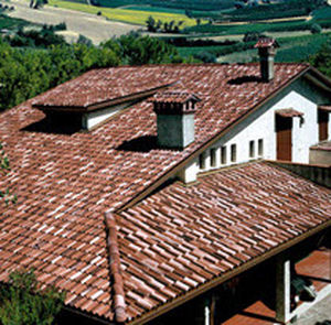 Curved barrel roof tile - COPPO DI GRECIA - Monier Braas - clay