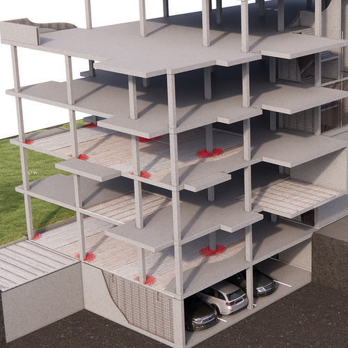 Reinforced concrete precast core floor slab - CAMELEO - RECTOR