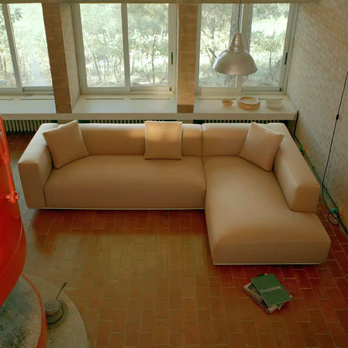 Modular sofa - Ritz - Campeggi - bed / contemporary / fabric