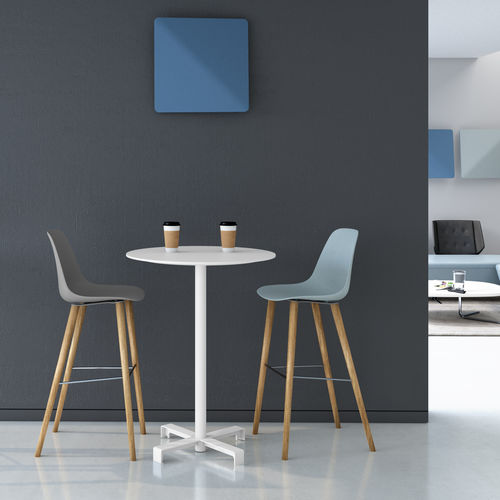 Contemporary high bar table - SANMARINO - ESTEL - wood veneer / natural ...