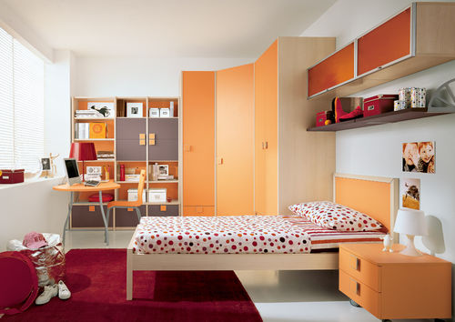 Bedroom furniture in orange store